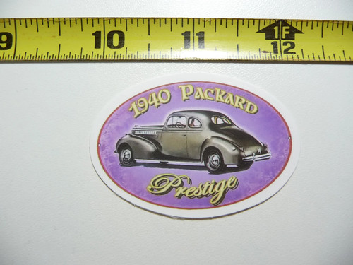 HOT ROD 1940 PACKARD PRESTIGE SMALL STICKER DECAL VEHICLE CLASSIC RIDE ...