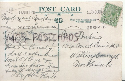 Genealogy Postcard - Ponting - Midland Rd, Wellingborough, Northants ...