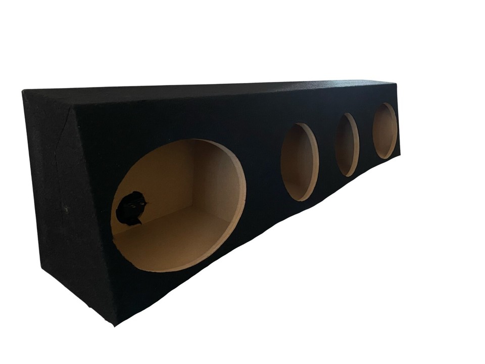6X9 4-Hole Double Angle 6x5” Speaker Enclosure Quad Box- Black | eBay