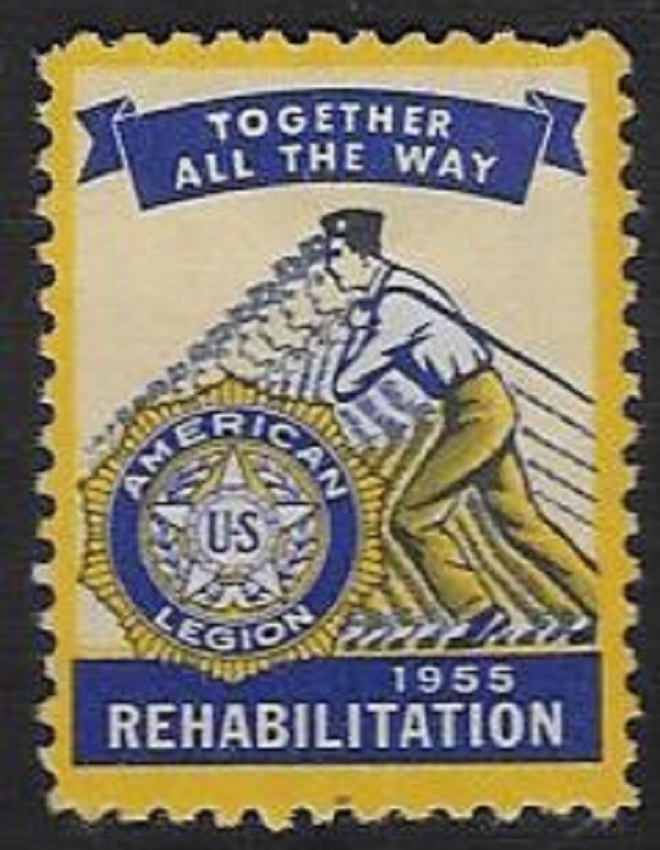 USA Cinderella stamp: American Legion, 1955 - Together, Rehabilitation ...
