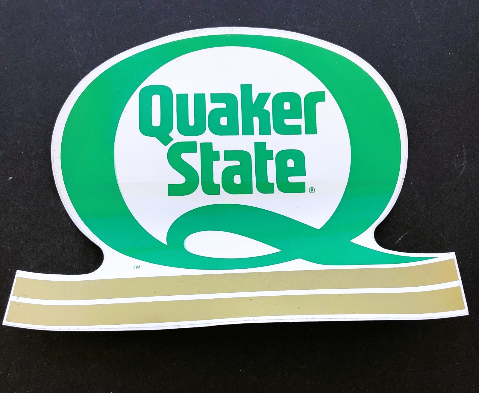 VINTAGE QUAKER STATE OIL CO 6" X 8" ADHESIVE BACK STICKER DECAL NOS | eBay