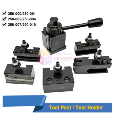 6pcs 250-000 Wedge GIB Type Quick Change Toolpost Tool Holder For Lathe ...
