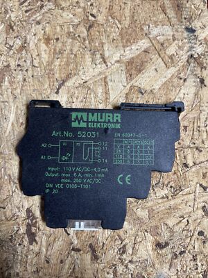 MURR ELEKTRONIK 52031 Relay 1 NO/NC contact 6A 110 V AC/DC | eBay