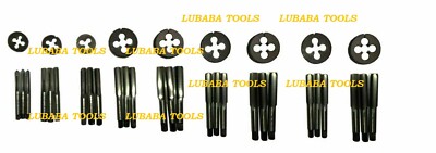 TAP DIE SET CYCLE 26 TPI THREAD 1/4" 9/32" 5/16" 3/8" 7/16" 1/2" 9/16 ...