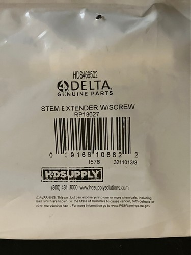 Delta Faucet Stem Extender RP18627 for sale online | eBay