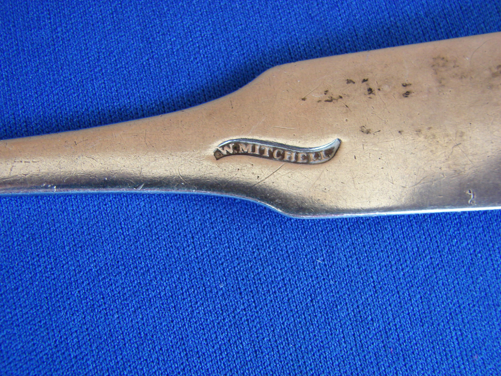 Southern Coin Silver William Mitchell, Richmond Virginia Serving Spoon ...