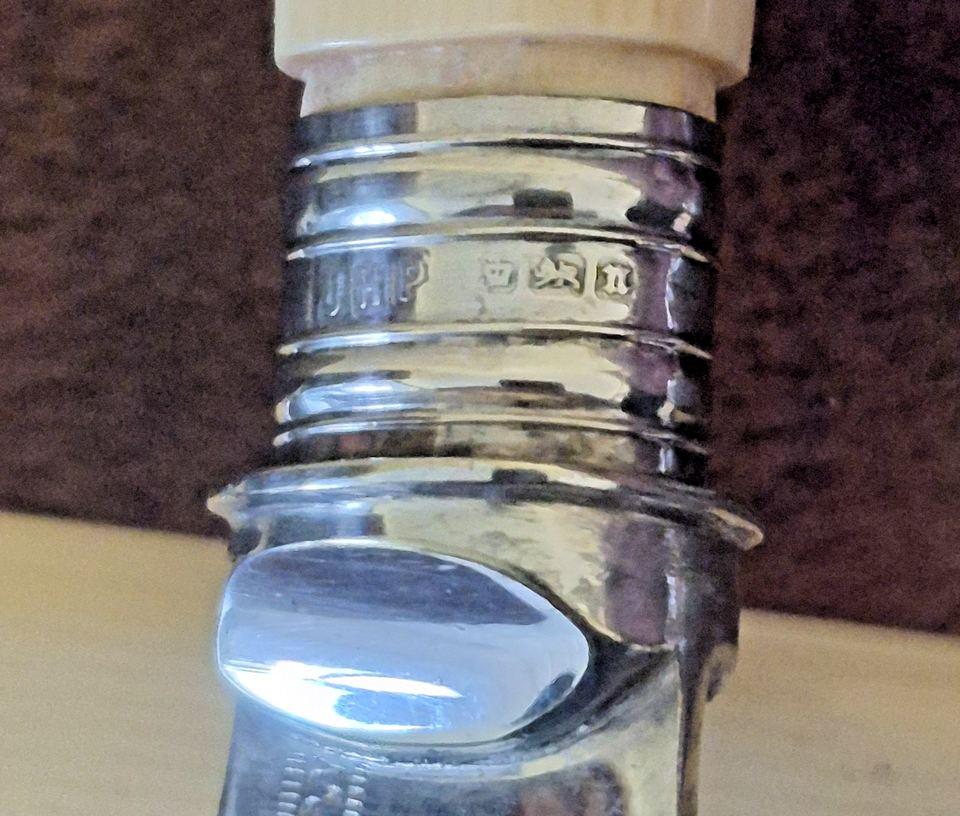 Fish Knife and Fork Serving Set with Sterling Silver Ferrules-163 | eBay UK