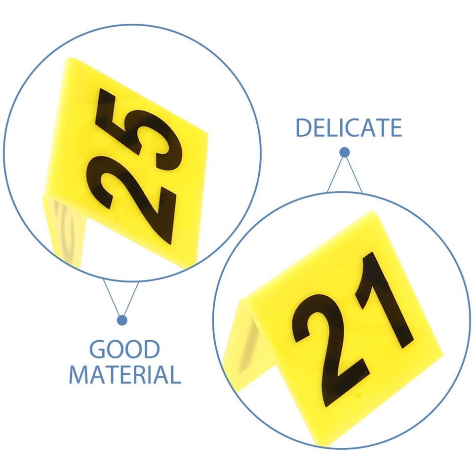 10 Pcs Table Number Signs Detective Evidence Decorations Crime Scene ...
