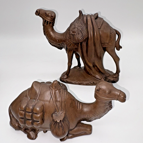 Vintage Christmas Nativity Camels Holland Mold Ceramic Painted ...