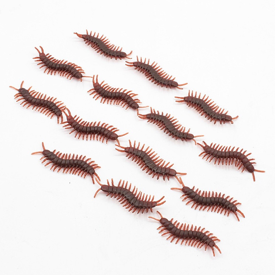 50 Pcs Simulation Prank Toy Centipede Prop April Fools Day Tricky Props ...