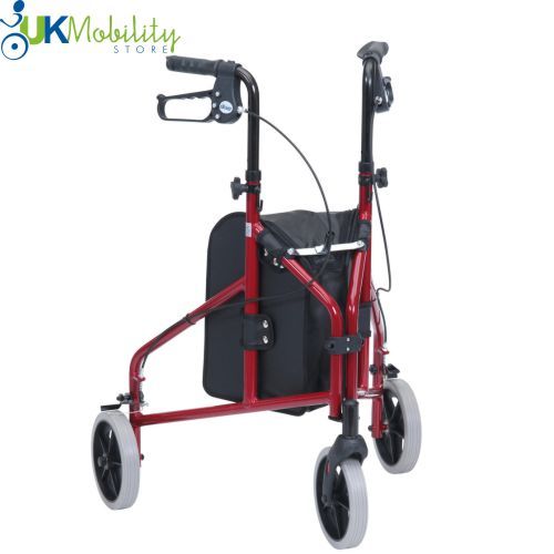 Ultra Lightweight Mobility Tri Walker Aluminium 3 Wheeled Walking Aid ...