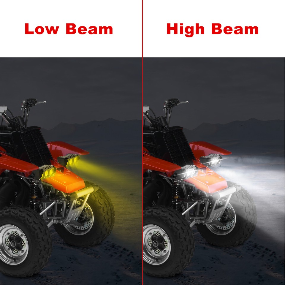 Led Headlight Lamp Bar Lighting Kit For Yamaha Banshee 350 YFZ350 1987 ...