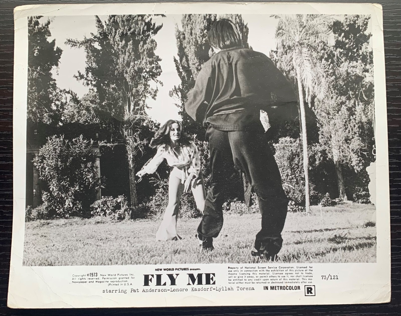 FLY ME 1973 B/W 8X10 MOVIE PRESS PHOTO PAT ANDERSON-LENORE-KASDORF ...