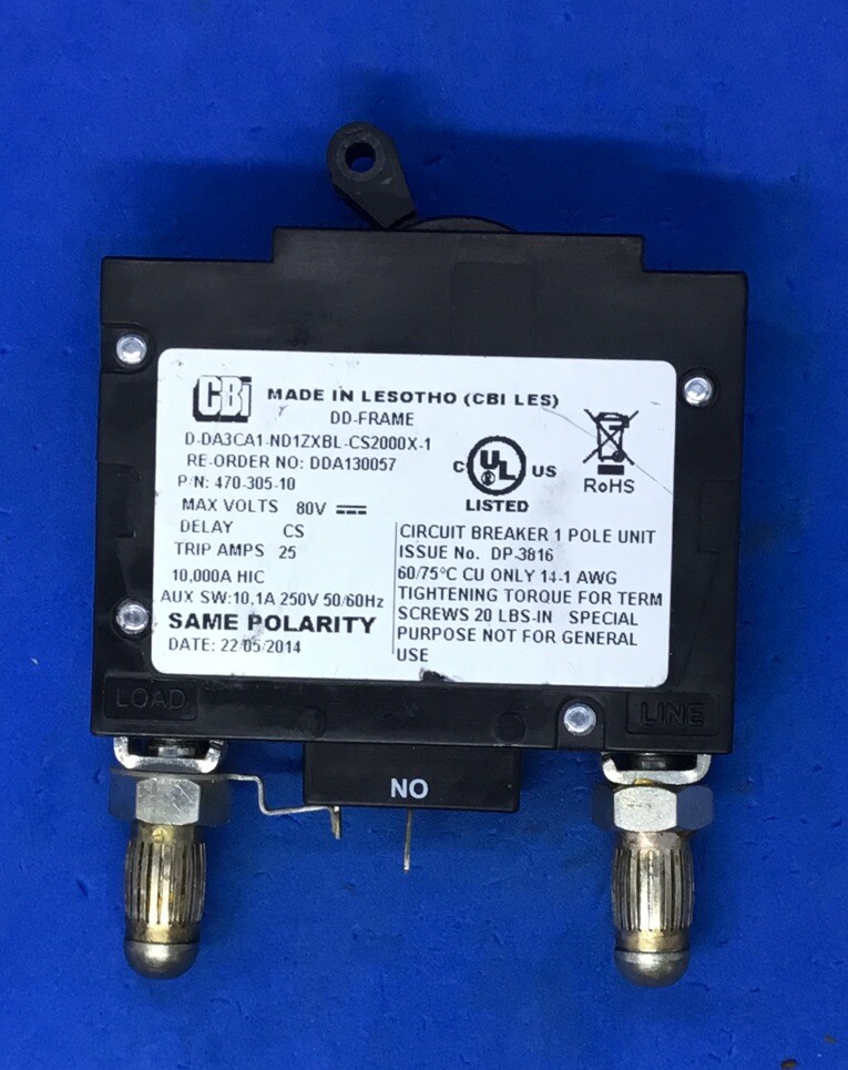 D-DA3CA1-ND1ZXBL-CS2000X-1 CBI 20 AMP MID TRIP BULLET CIRCUIT BREAKER ...