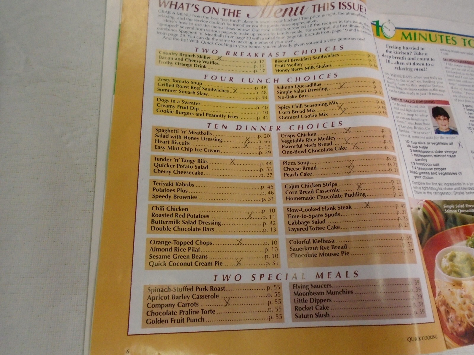 Taste of Home's Quick Cooking Magazine Collector's Edition 1999 (141 ...