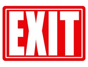 EXIT Sign CUSTOM SIGN Durable Aluminum WEATHER PROOF NO RUST BUSINESS ...