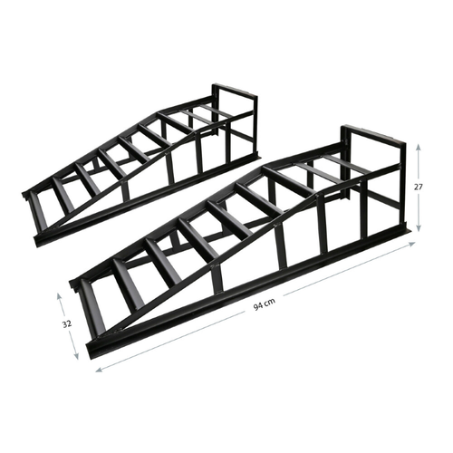 Rampe Sollevamento Auto XL 2 Pezzi in Acciaio 1000Kg per Manutenzione ...