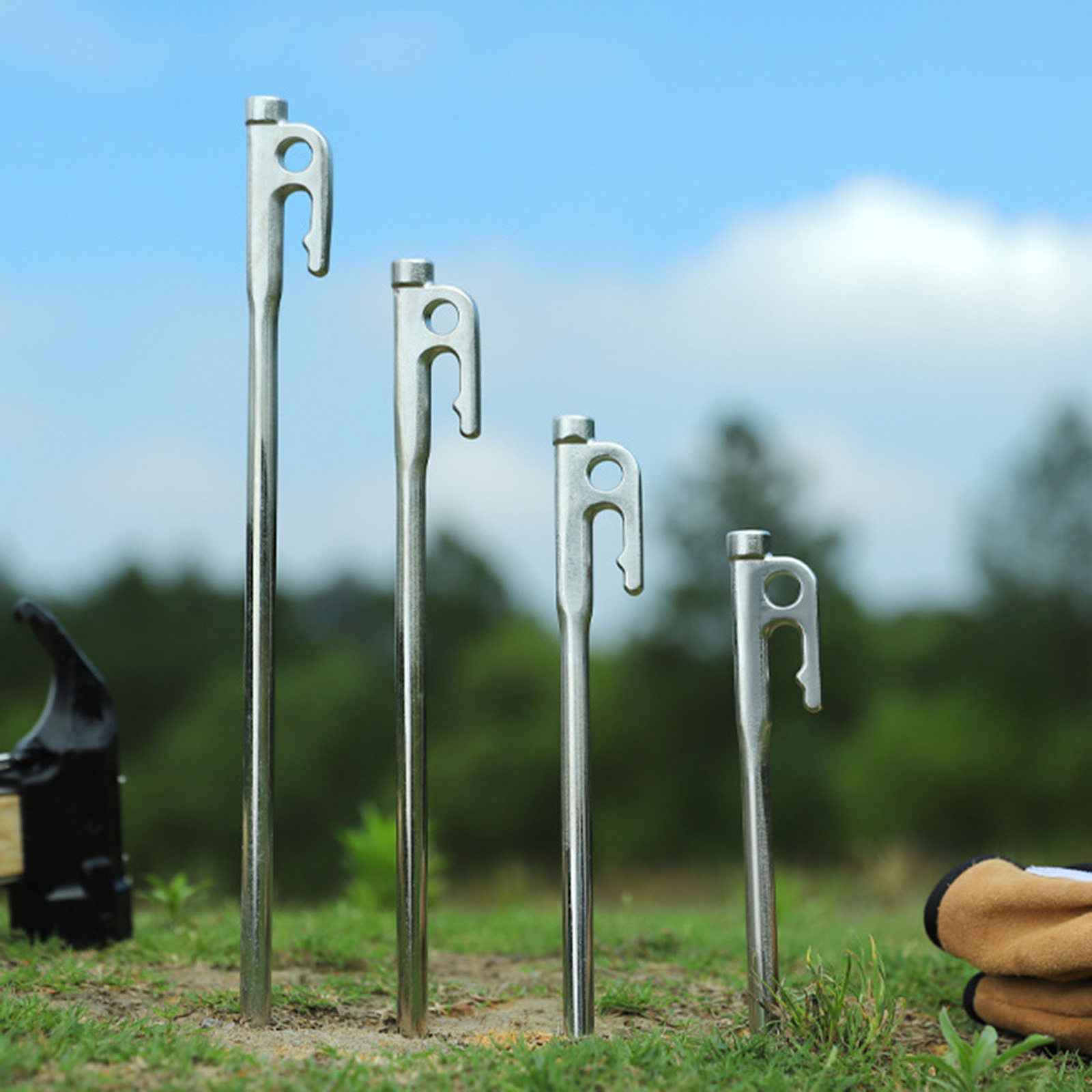 Sharp Tip Tent Stake Windproof Durable Stainless Steel Stakes for ...
