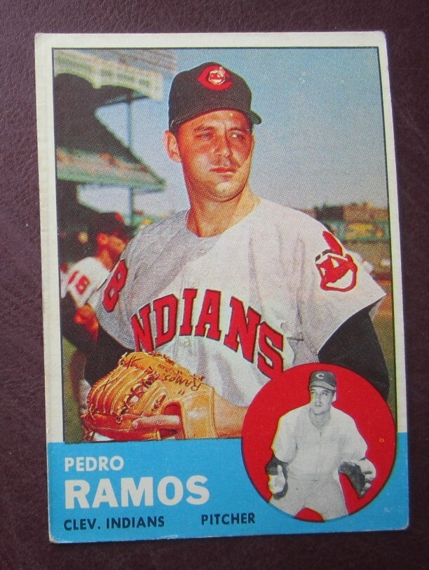 1963 Topps Pedro Ramos (Cleveland Indians) #14 VG | eBay