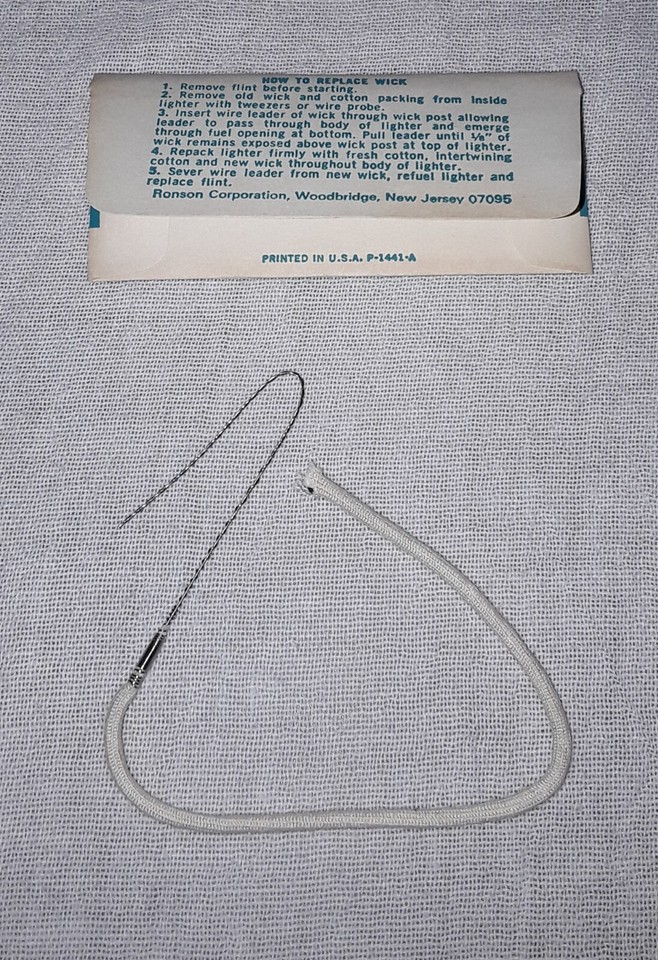 RONSON WIRED WICK FOR RONSON LIGHTER UNUSED NOS | eBay