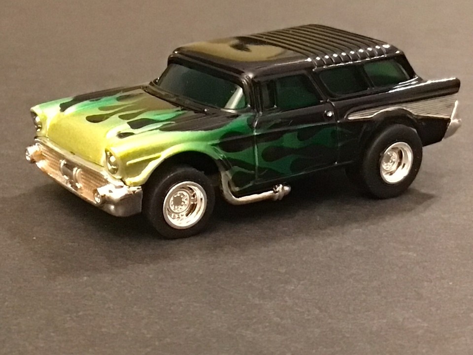 Custom Painted HO Slot Car Bodies 55 Chevy Nomad Mustang Corvette AFX ...