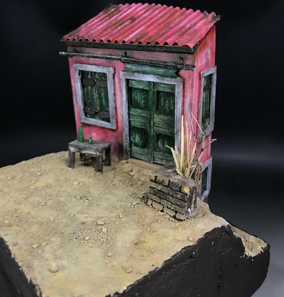 1/35 Built WWII Italian Style Building Diorama Base Model | eBay