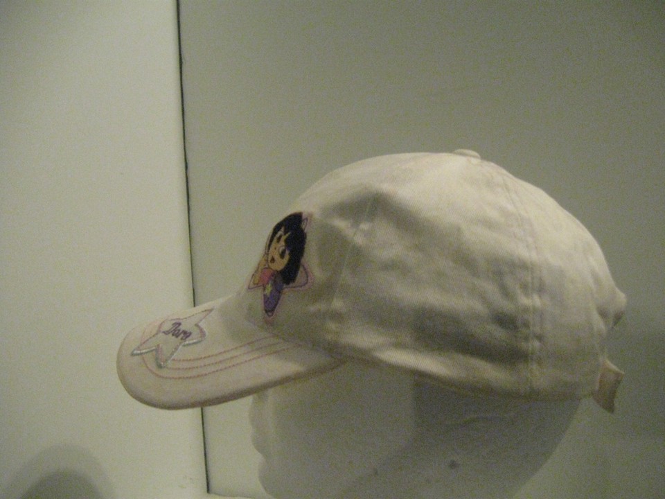 Dora The Explorer Kids Girls Adjustable Baseball Hat Ball Cap White ...