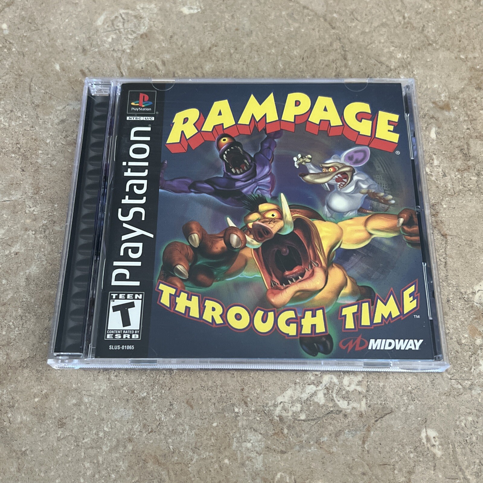 Rampage Through Time (Sony PlayStation 1 PS1, 2000) COMPLETE CIB Tested ...