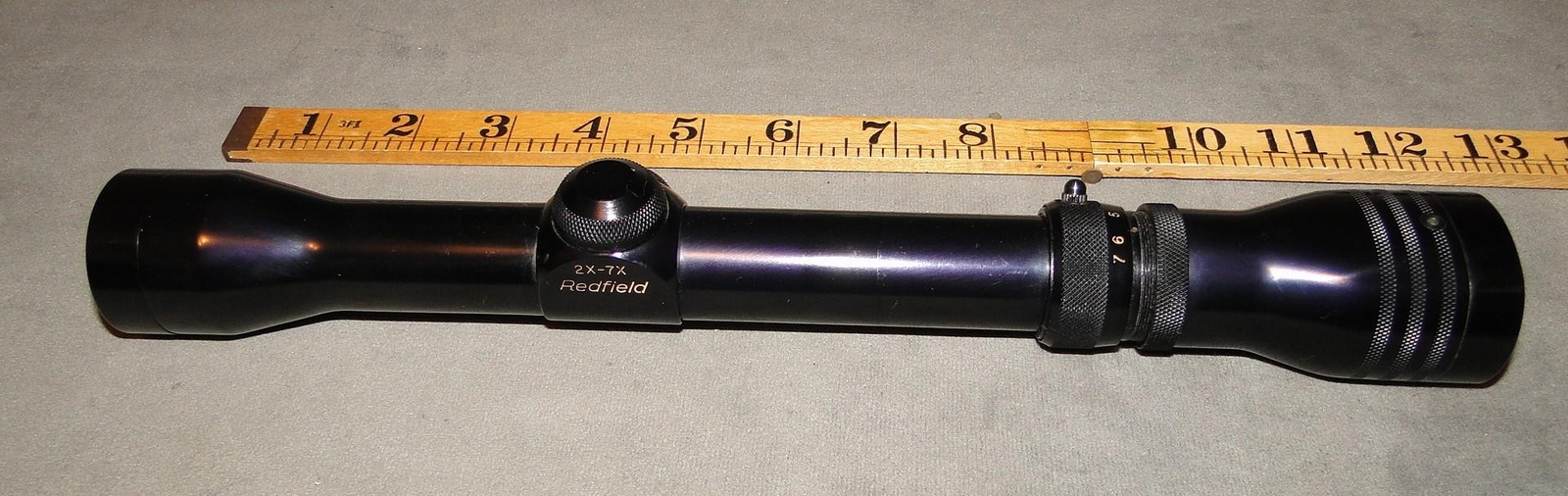 vintage Redfield Wideview 2-7 variable 1" tube gloss finish scope TV ...