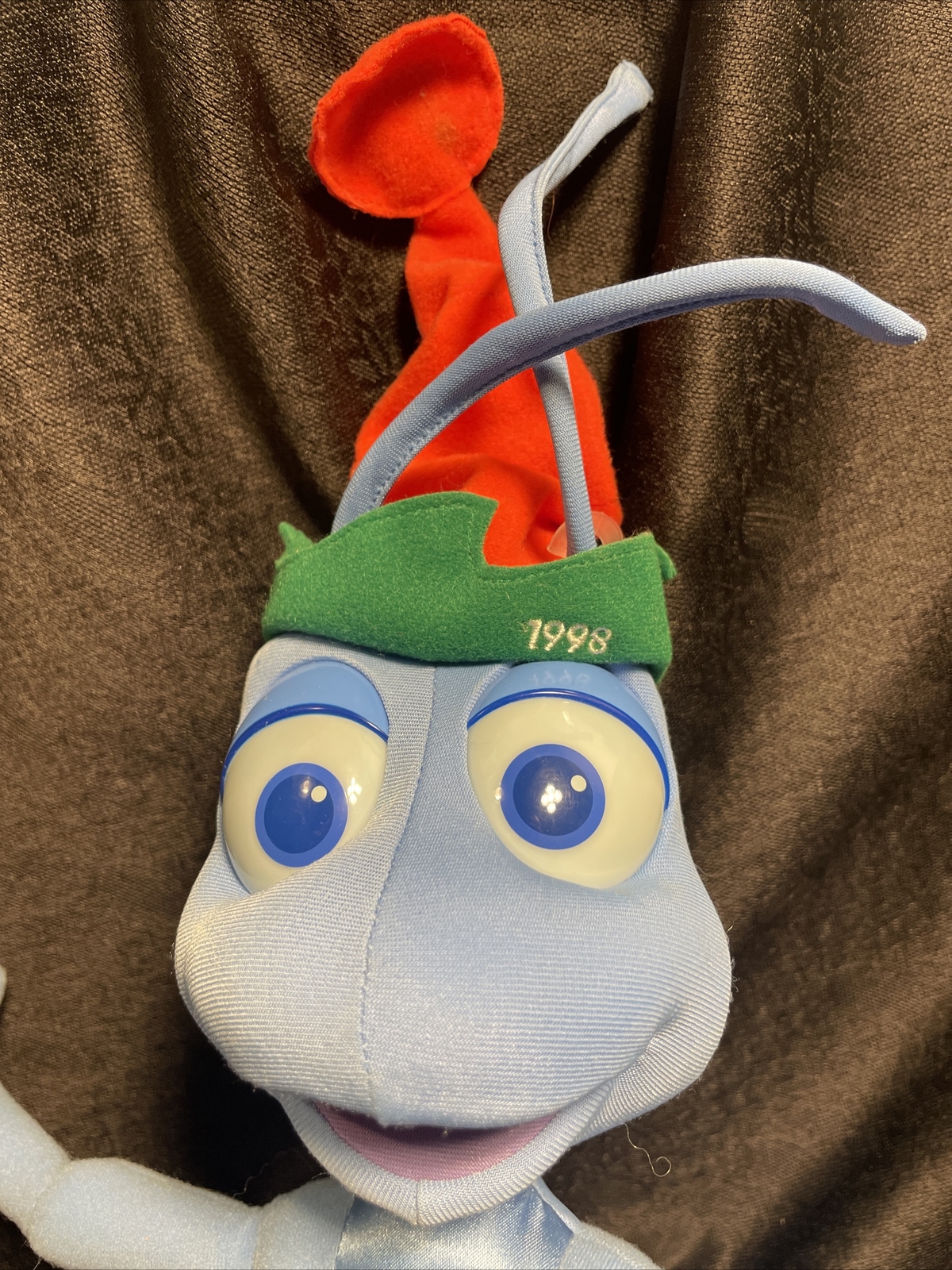 Disney a Bugs Life Flik 1998 Plush Special Edition Wearing Santa Hat ...