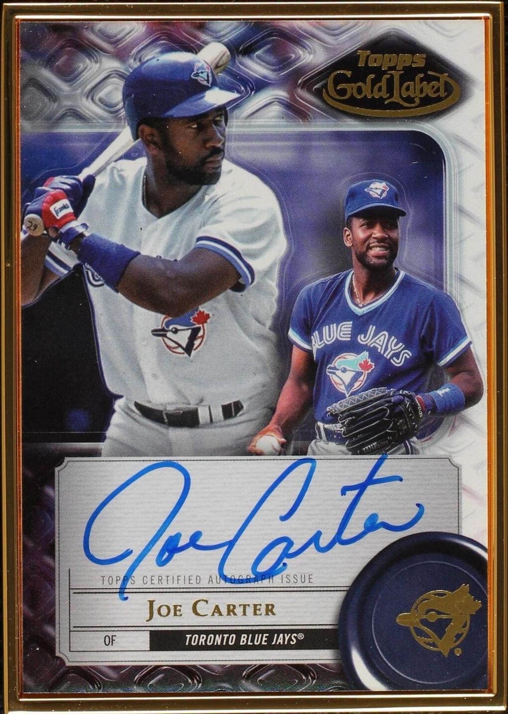 2022 Topps Gold Label - Framed Autographs Joe Carter #FA-JC (AU) for ...