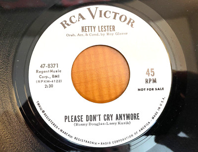 Ketty Lester -Please Don't Cry Anymore- RCA PROMO Soul Northern Motown ...