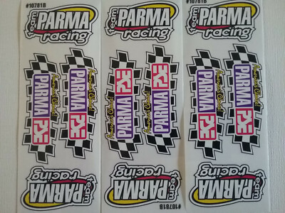 PARMA RACING TEAM # 12A - 12 Decals - 3 Sheets - Self Stick - Slot car ...
