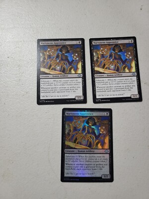 3x 1x Foil MTG Marionette Apprentice Modern Horizons 3 0100 Regular ...