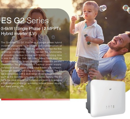 Goodwe GW5000-ES-20 5kW Single Phase ES G2 SERIES Goodwe Solar Hybrid ...