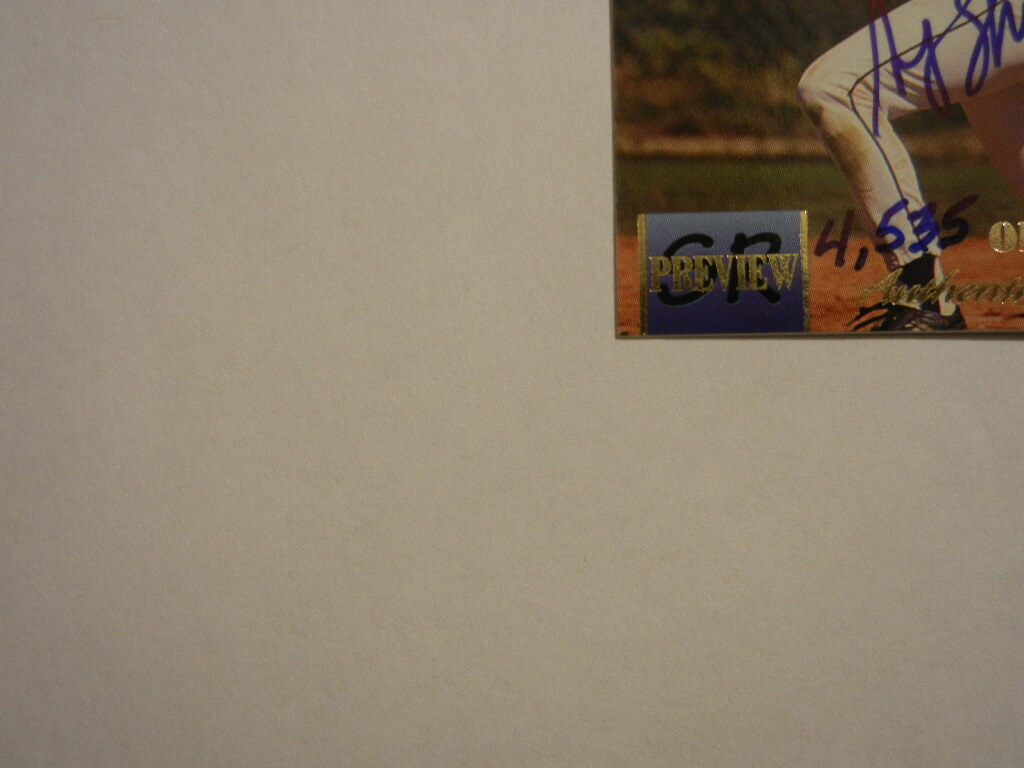 1995 Signature Rookies - Previews Signatures #32 Andy Sheets /6000 (AU ...