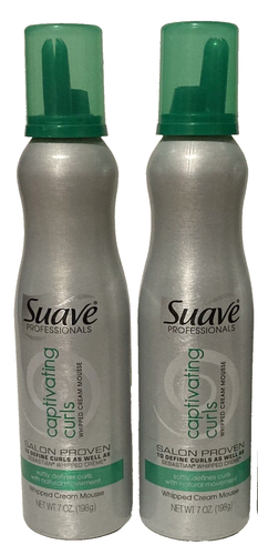 2 Suave Professionals Captivating Curls Whipped Cream Mousse 7 oz ...