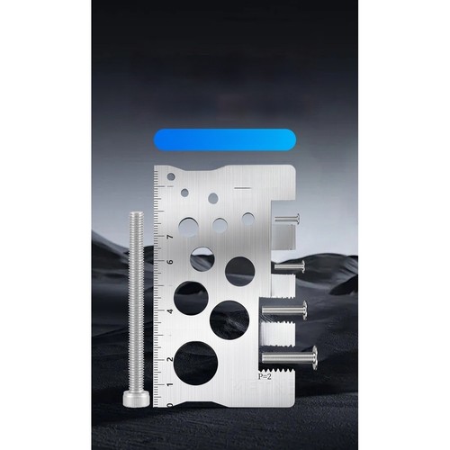 Metric Screw Thread Gauge 304 Stainless Steel Pitch Diameter Ruler For ...