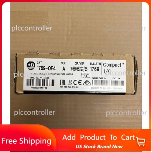 New Factory Sealed AB 1769-OF4 4Pt CompactLogix Analog Output Module US ...