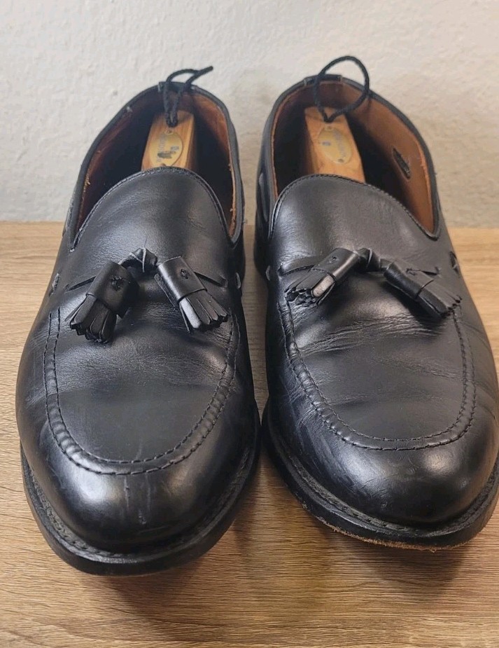 Allen Edmonds Grayson Mens Size 14 A Loafers Black Tassel Shoes | eBay