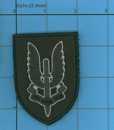SUBDUED SAS PVC Patch Military British Special Forces Army Who Dares ...