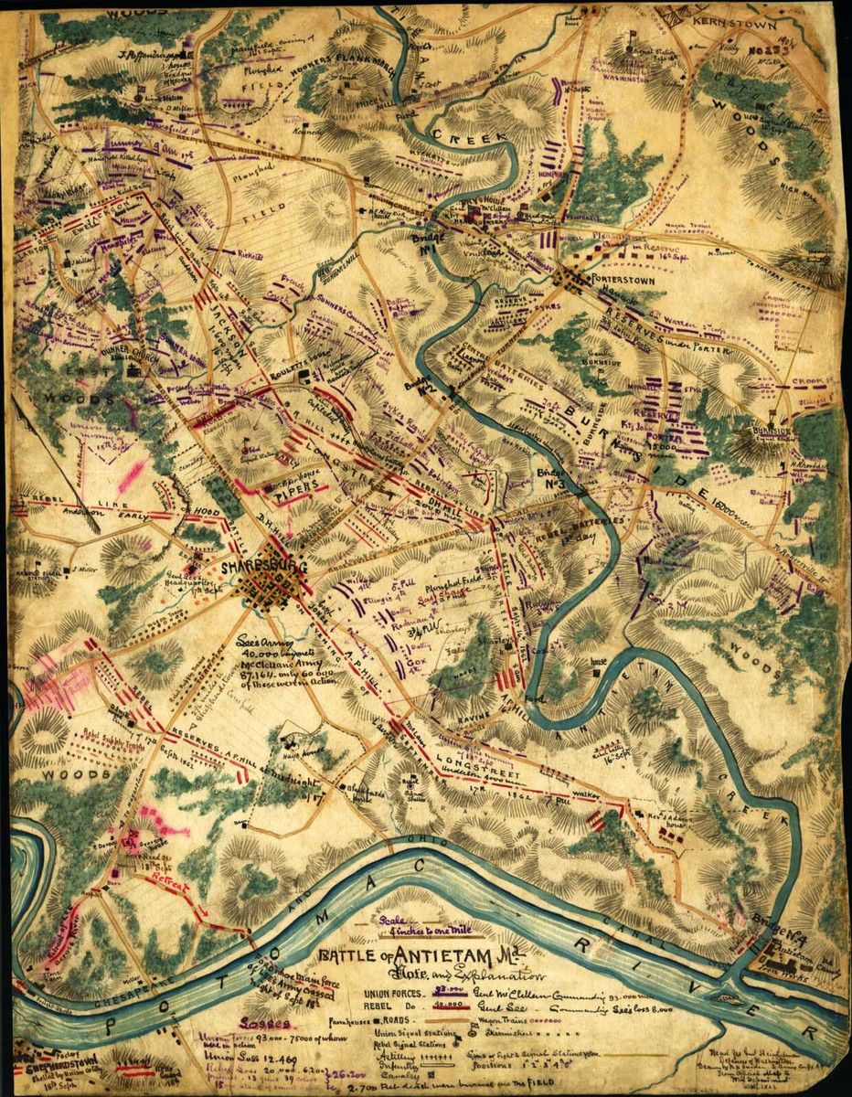 Mapa De Batalha Antietam Antietam & AI | General Staff
