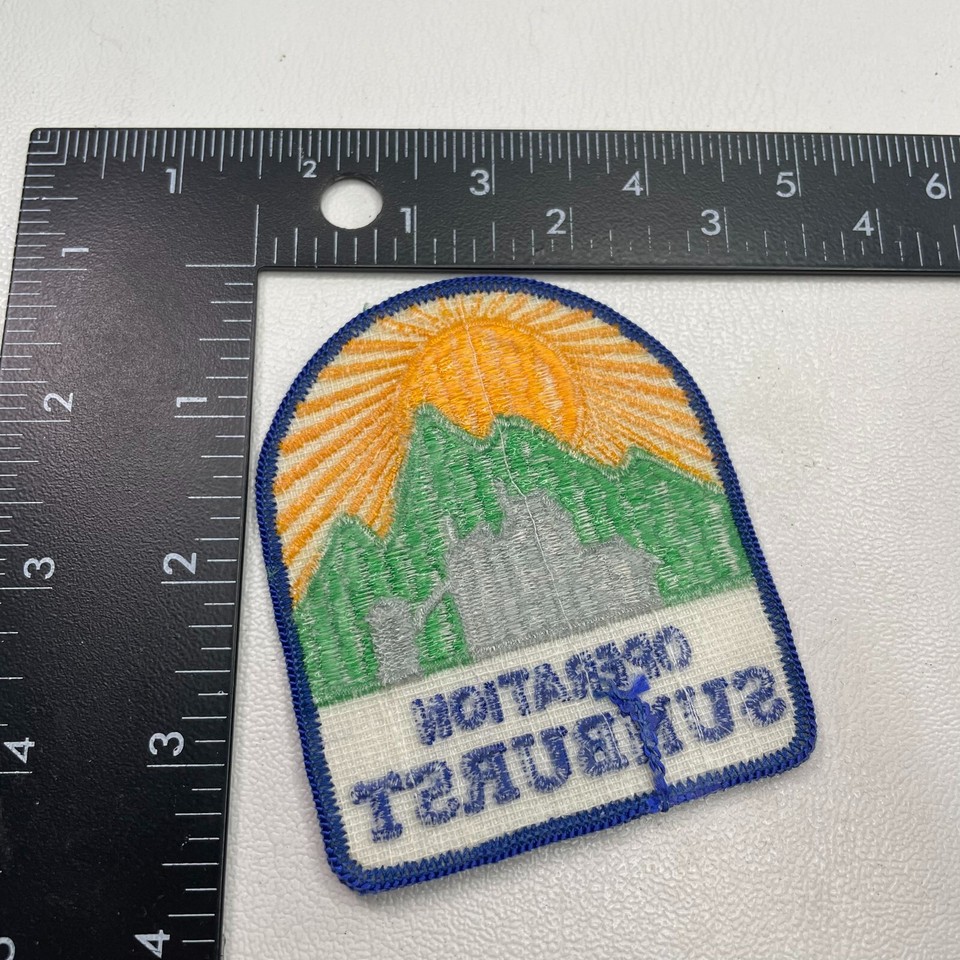 OPERATION SUNBURST Patch (SUN PEEKING OVER MOUNTAINS) 361E | eBay