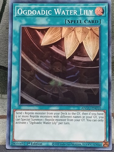 Yu-Gi-Oh! TCG Ogdoadic Water Lily Ancient Guardians ANGU-EN010 1st ...