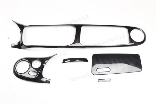 Carbon Fiber Look Center Console Cover Trim 5PCS For Volkswagen Beetle ...