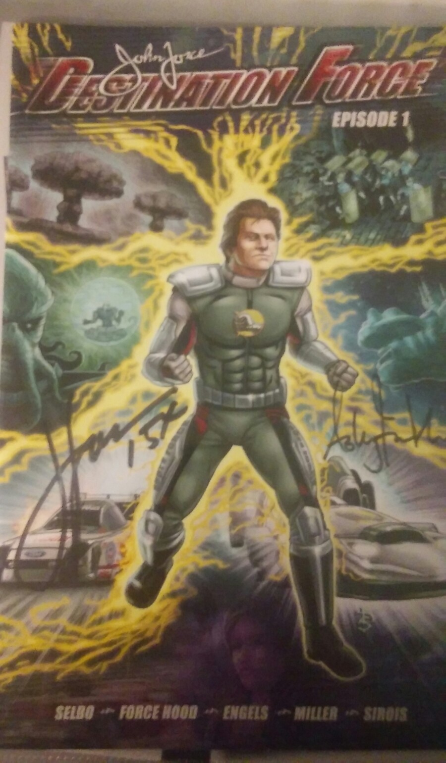 Autographed Destination Force Comic. John Force & Ashley Force Hood | eBay