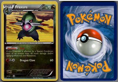 2012 Pokemon, B&W Dragon Vault, #14/20 Fraxure, Holo Rare | eBay