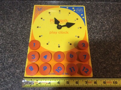 VINTAGE 1972 PLAYSKOOL LEARNING PLAY CLOCK | eBay
