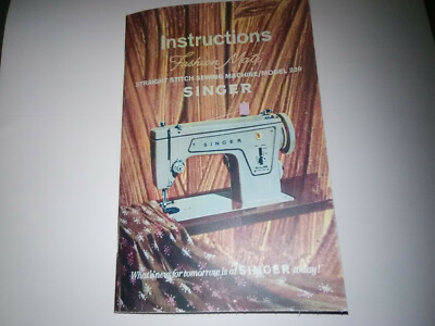 Singer 239 Fashion Mate Sewing Machine Manual Color Reproduction 1968 ...