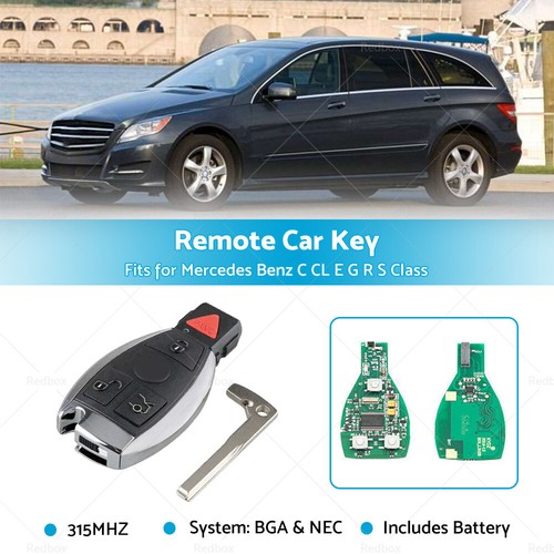 Fits For Mercedes Benz C CL E G GL ML R S Class Remote Car Key 4 ...